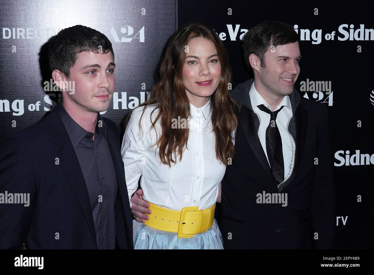 Logan Lerman, from left, Michelle Monaghan and director Shawn ...