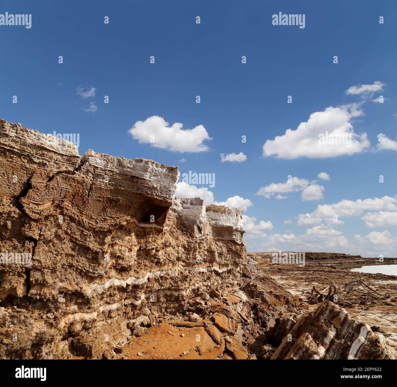 dead sea salt at Jordan Stock Photo - Alamy
