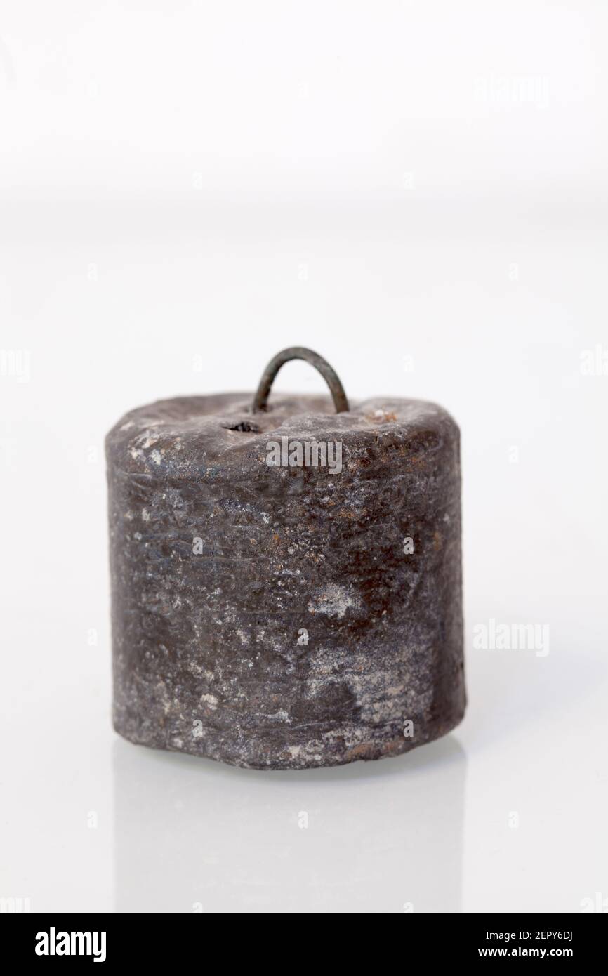 Old Lead Fishing Weight Stock Photo - Alamy