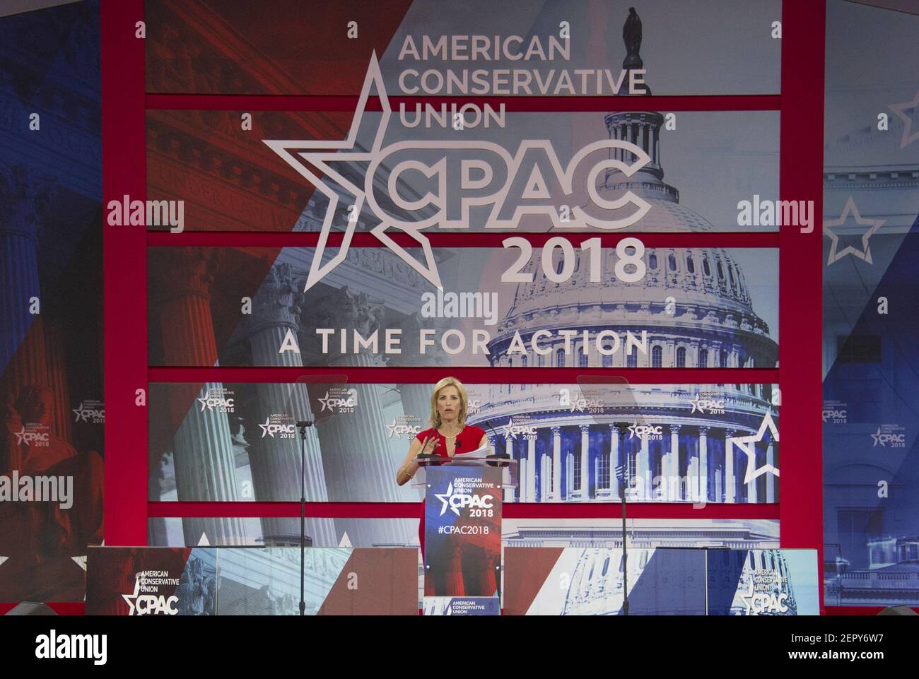 Laura Ingraham of Fox News speaks at the Conservative Political Action ...