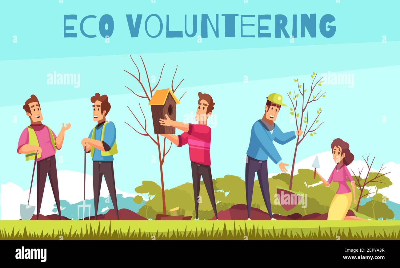 Volunteer Work Cartoon