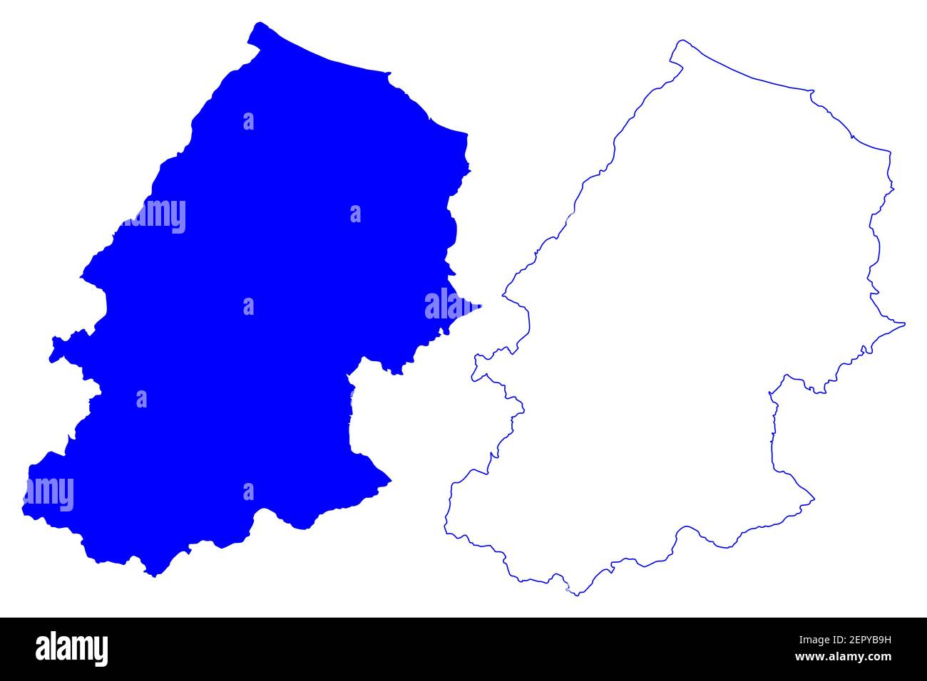 Campobasso province map hi-res stock photography and images - Alamy