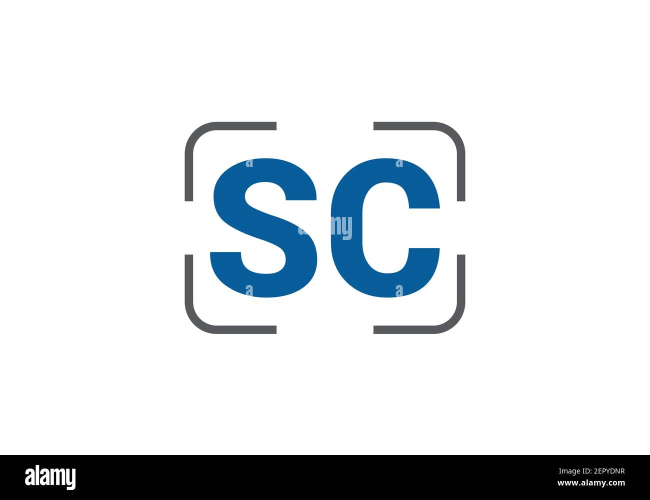 Initial Monogram Letter S C Logo Design Vector Template. S C Letter ...
