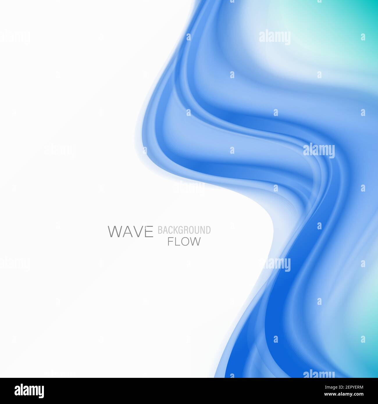 Blue abstract wave background Blue wave flow Stock Vector Image & Art ...
