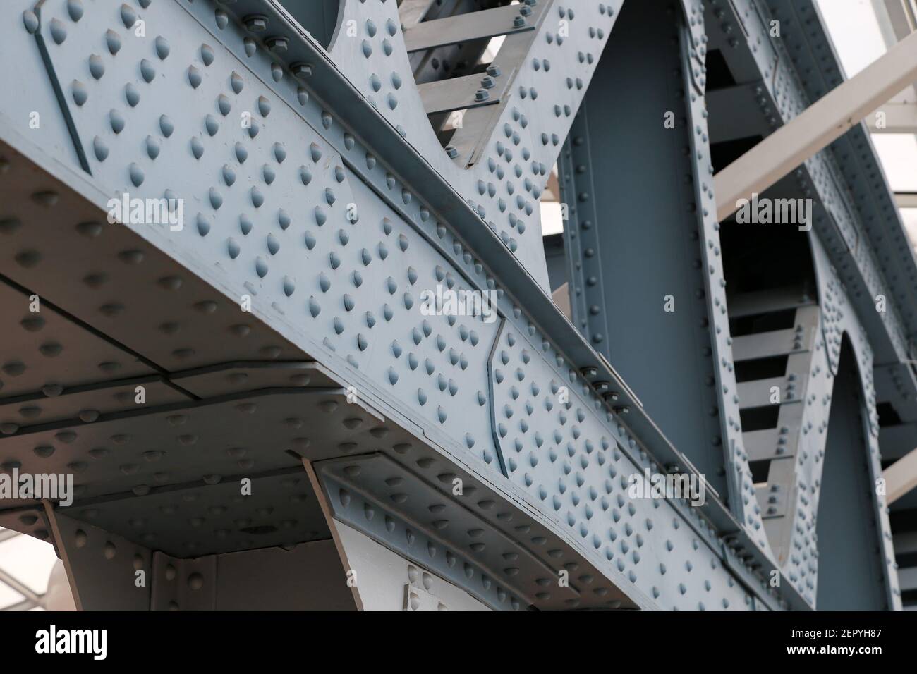 metal structure of the bridge Stock Photo - Alamy