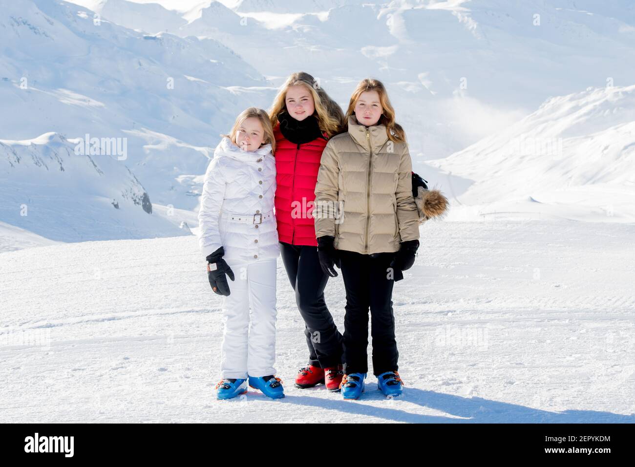 Princess Amalia, Princess Alexia and Princess Ariane during the annual ...