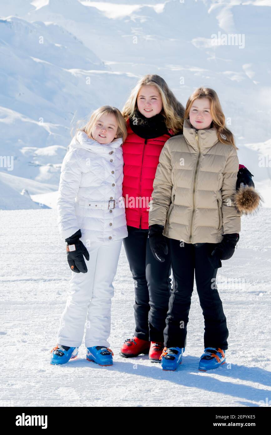 Princess Amalia, Princess Alexia and Princess Ariane during the annual ...
