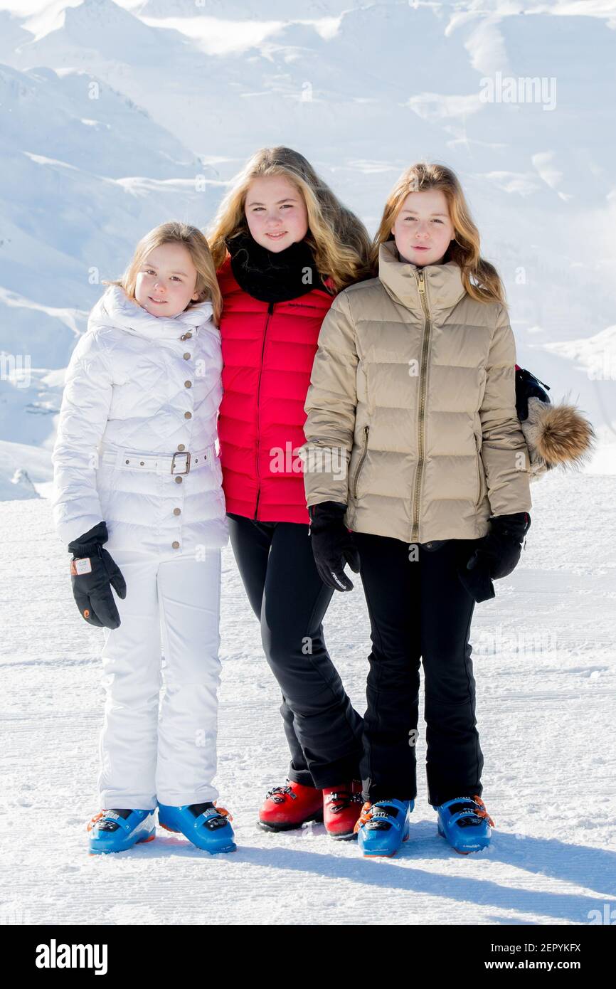 Princess Amalia, Princess Alexia and Princess Ariane during the annual ...
