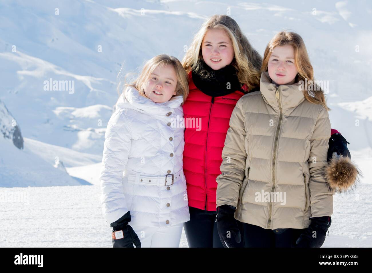 Princess Amalia, Princess Alexia and Princess Ariane during the annual ...