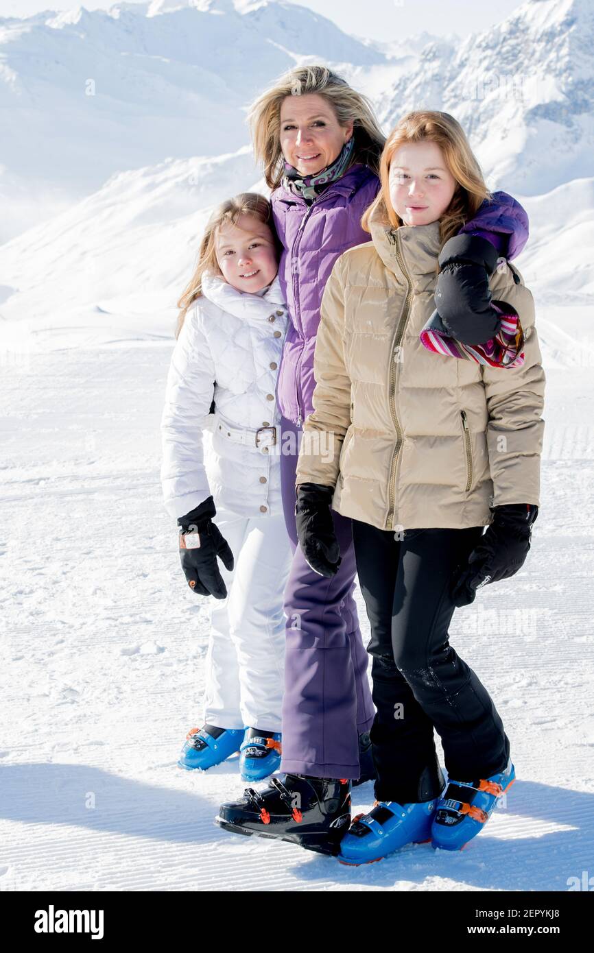 Queen Maxima with their daughters Princess Amalia, Princess Alexia and ...