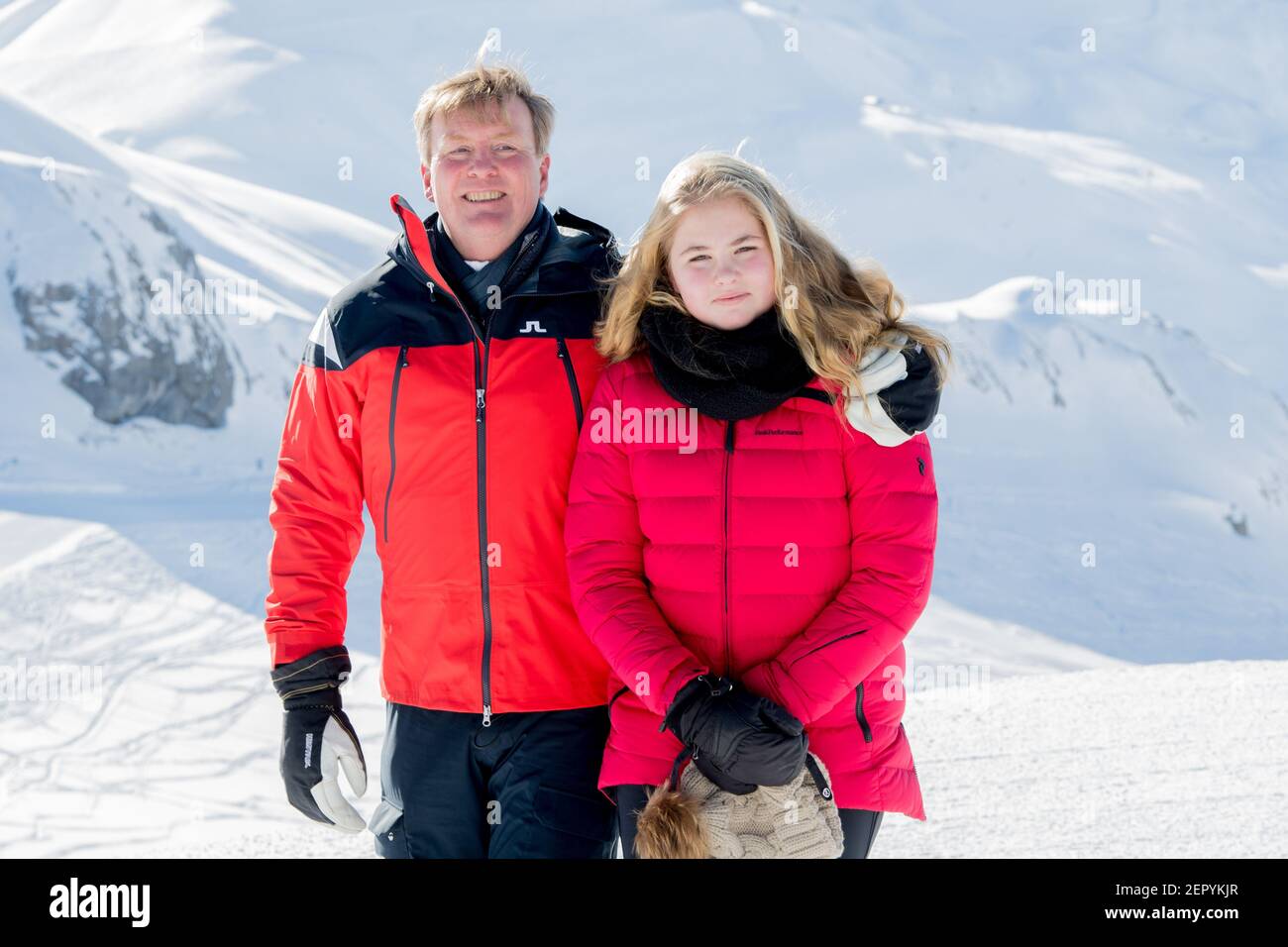 King Willem-Alexander and Princess Amalia during the annual winter ...