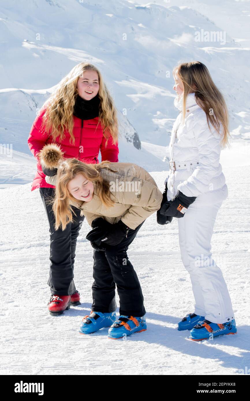 Princess Amalia, Princess Alexia and Princess Ariane during the annual ...