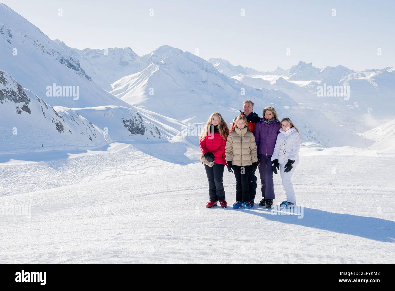 King Willem-Alexander and Queen Maxima with their daughters Princess ...