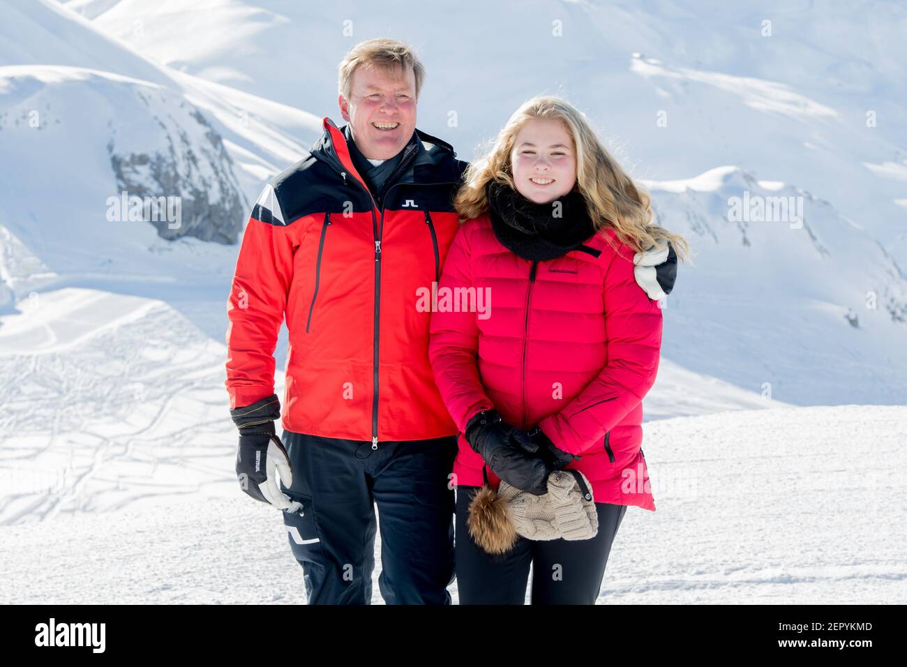King Willem-Alexander and Princess Amalia during the annual winter ...