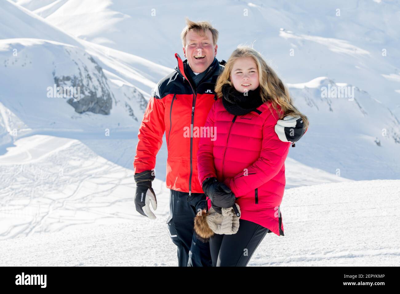 King Willem-Alexander and Princess Amalia during the annual winter ...