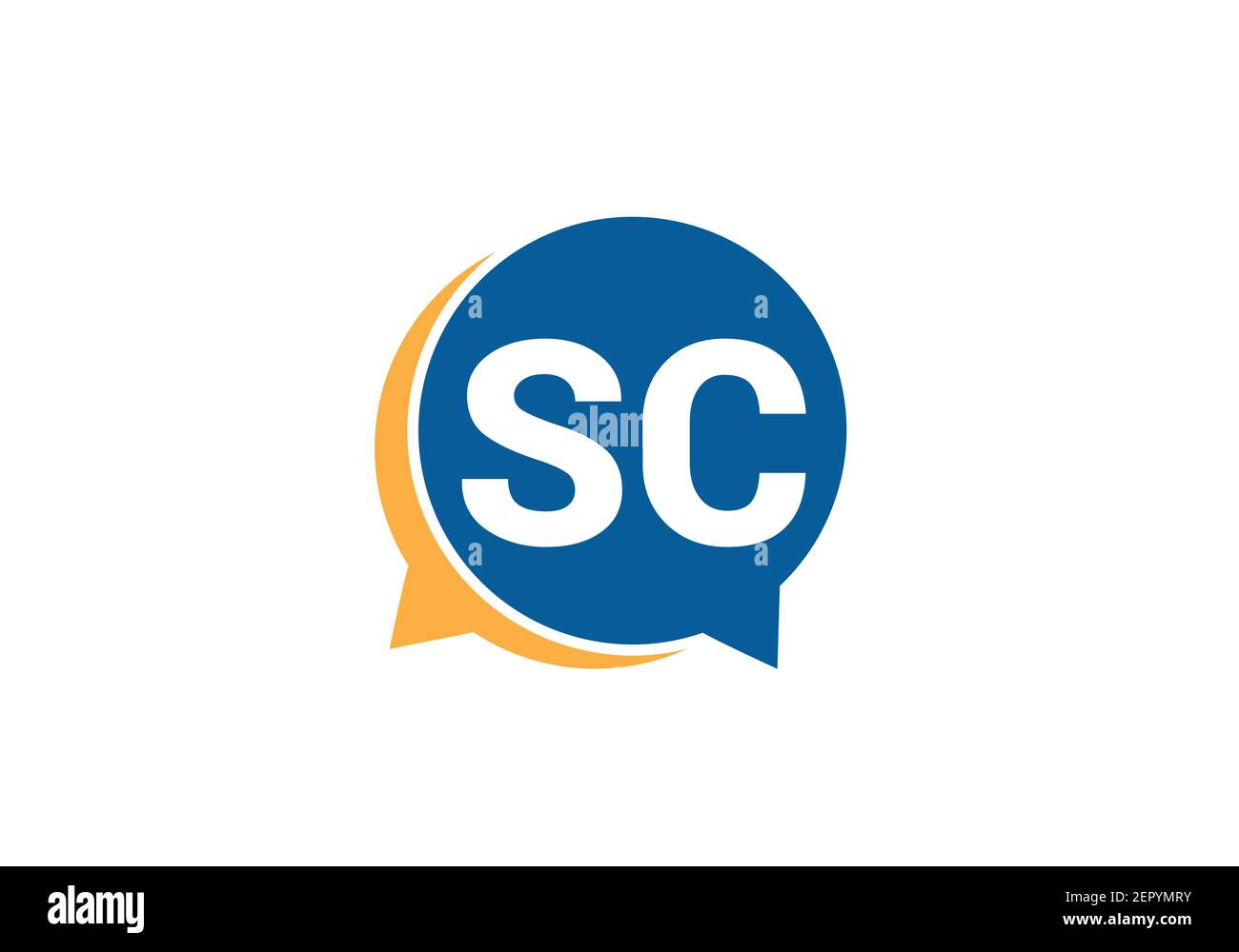 Initial Monogram Letter S C Logo Design Vector Template. S C Letter ...