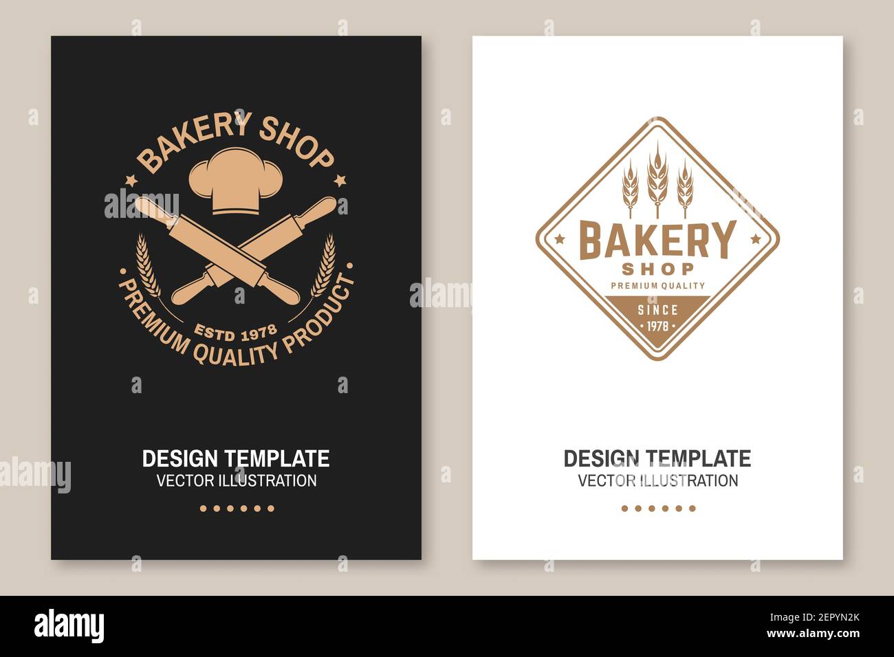 Bakery shop flyer, brochure, banner, poster. Vector illustration ...