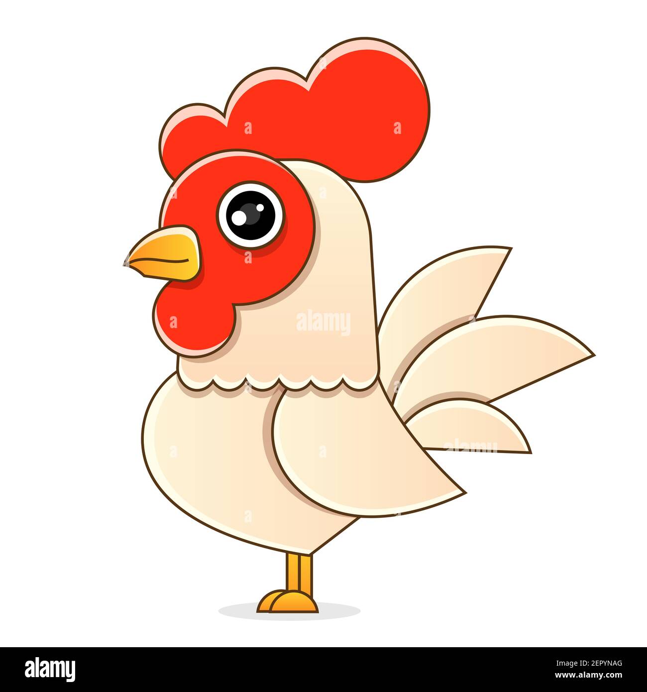 Barcelos portuguese rooster. Symbol of Portugal. Vector flat ...