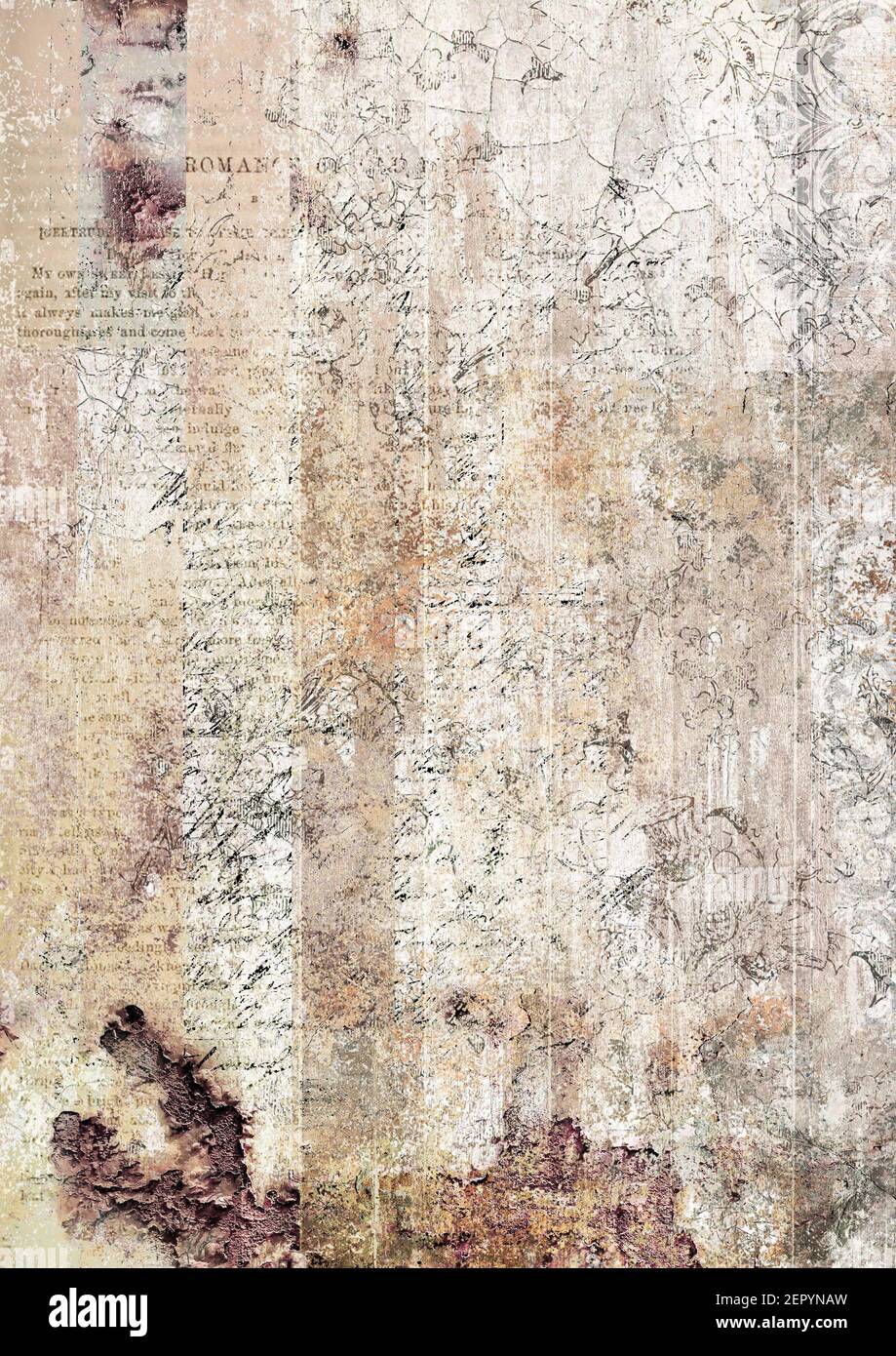 Vintage Style Grunge Old Paper Background Theme Stock Photo - Alamy