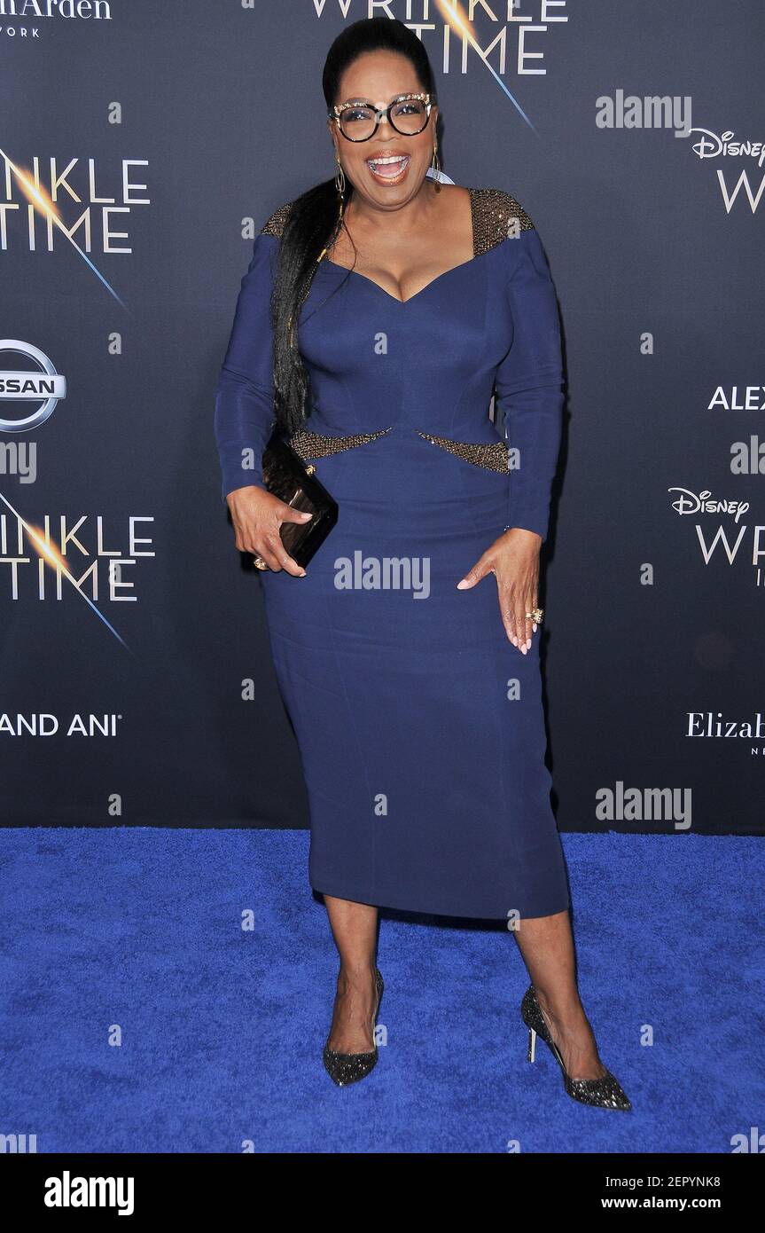 Oprah Winfrey arrives at Disney's "A Wrinkle In Time" World Premiere ...