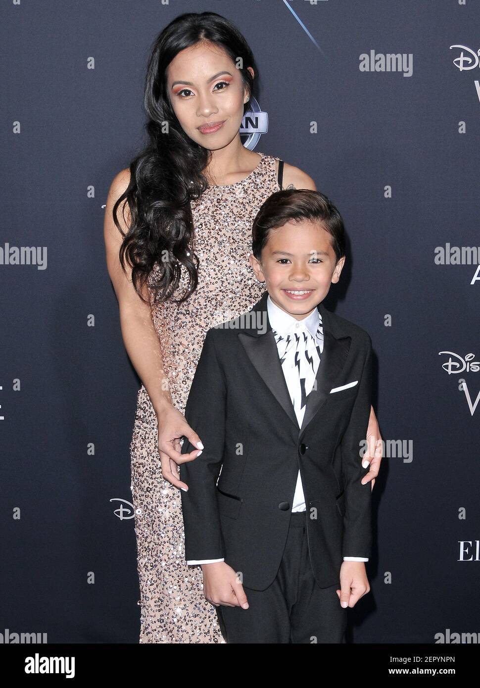 (L-R) Judith McCabe and Deric McCabe arrives at Disney's "A Wrinkle In ...