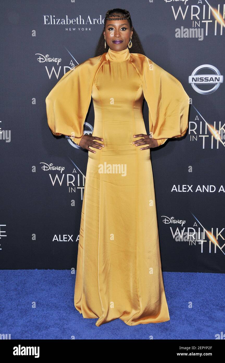 Issa Rae arrives at Disney's "A Wrinkle In Time" World Premiere held at ...