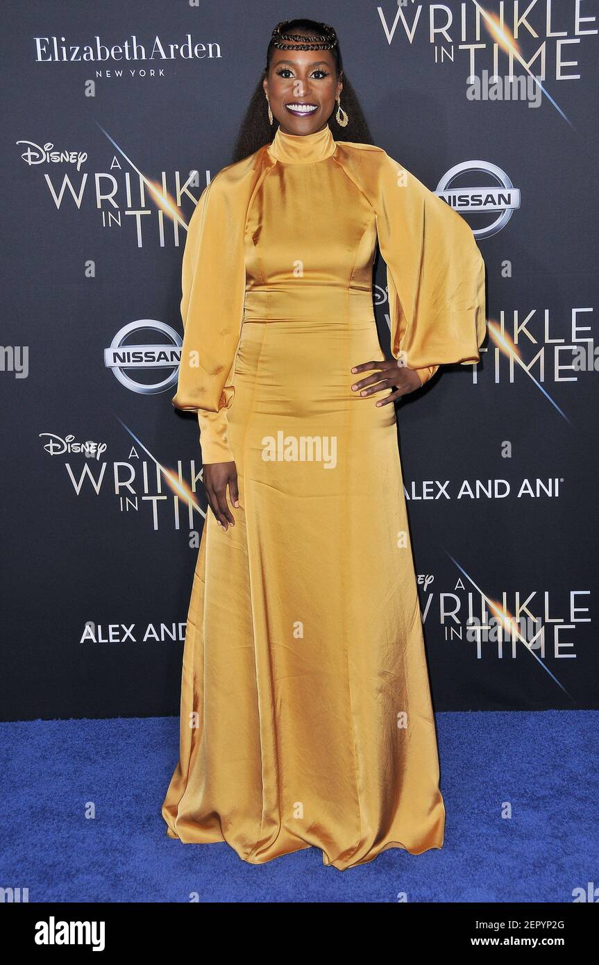 Issa Rae arrives at Disney's "A Wrinkle In Time" World Premiere held at ...