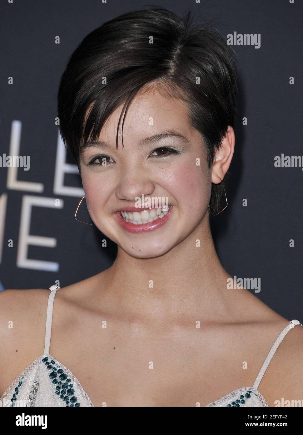 Peyton Lee arrives at Disney's "A Wrinkle In Time" World Premiere held ...