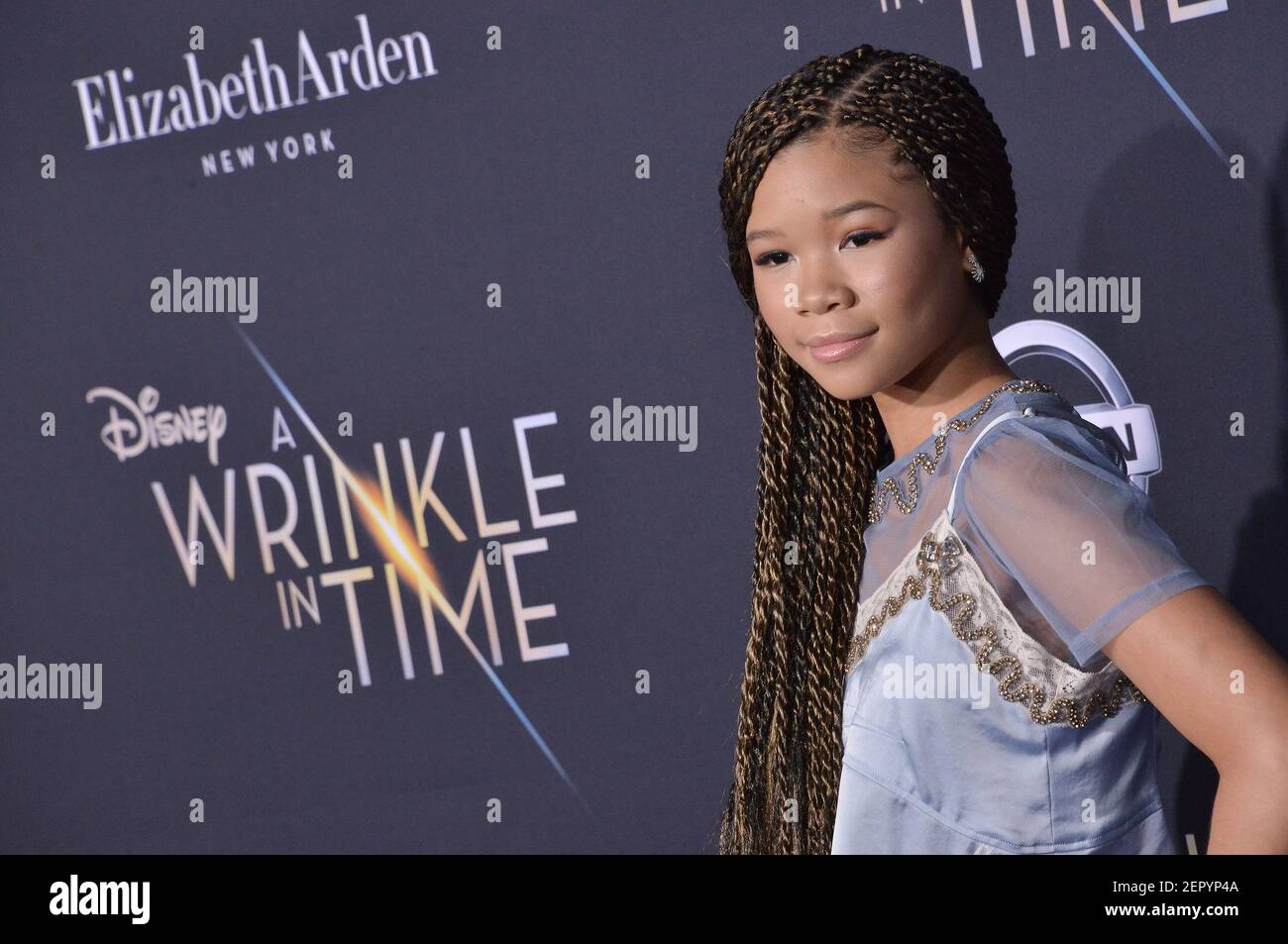 Storm Reid arrives at Disney's "A Wrinkle In Time" World Premiere held ...