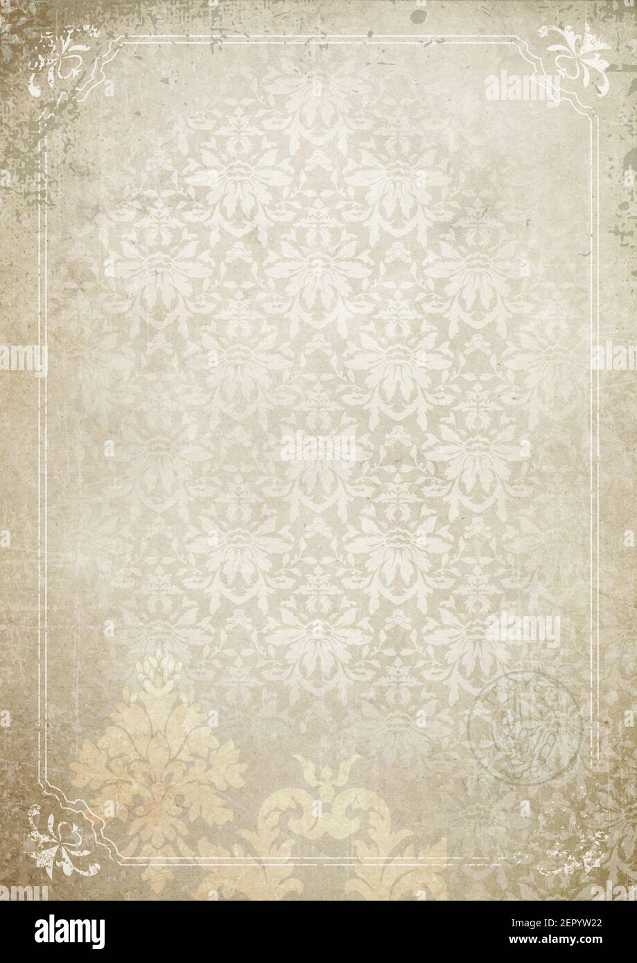Vintage Style Grunge Old Paper Background Theme Stock Photo - Alamy