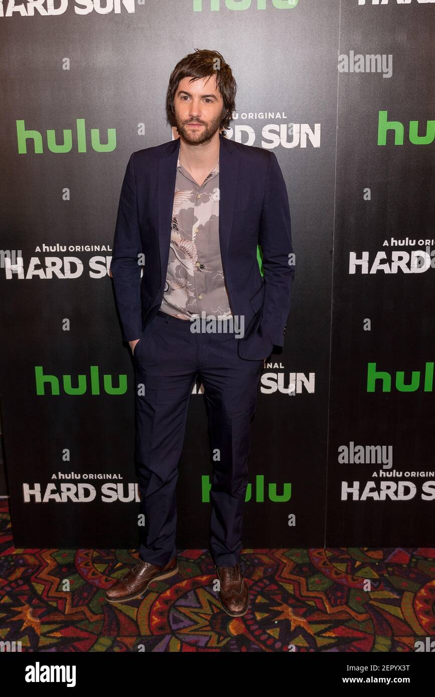 Actor Jim Sturgess is seen at arrivals for the premiere of the Hulu ...