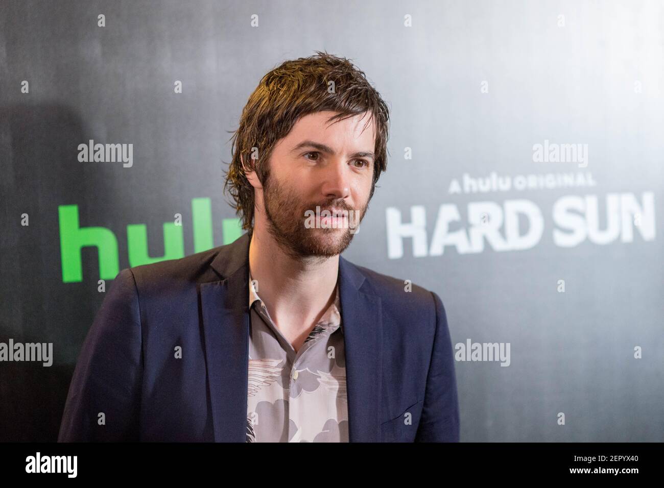 Actor Jim Sturgess is seen at arrivals for the premiere of the Hulu ...