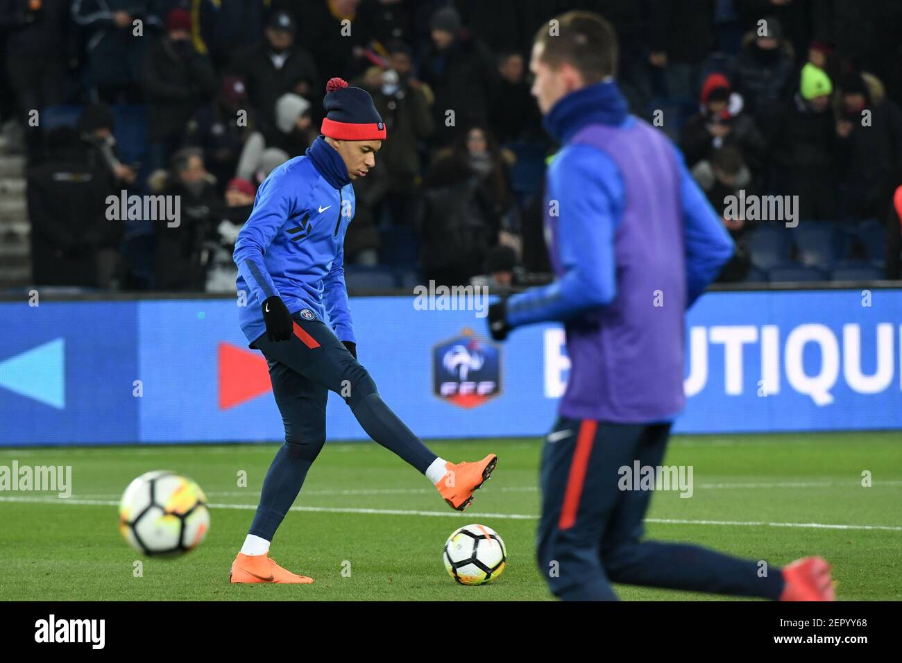 Kylian Mbappe (PSG) French cup match between Paris Saint Germain and ...