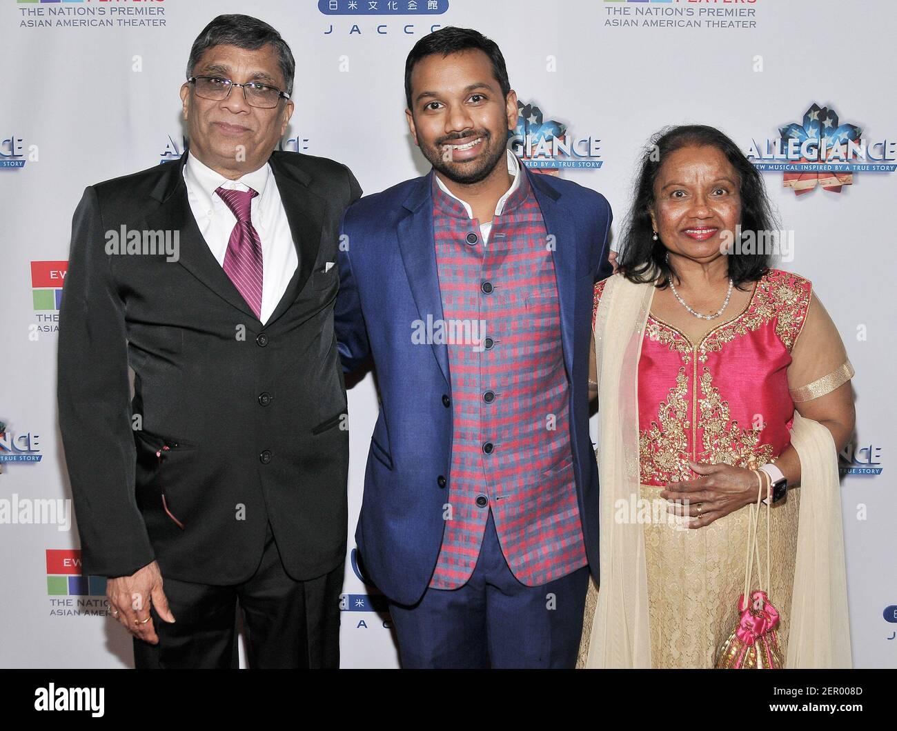 Snehal Desai and Parents at East West Players and JACCC's "Allegiance" Los Angeles Premiere ...
