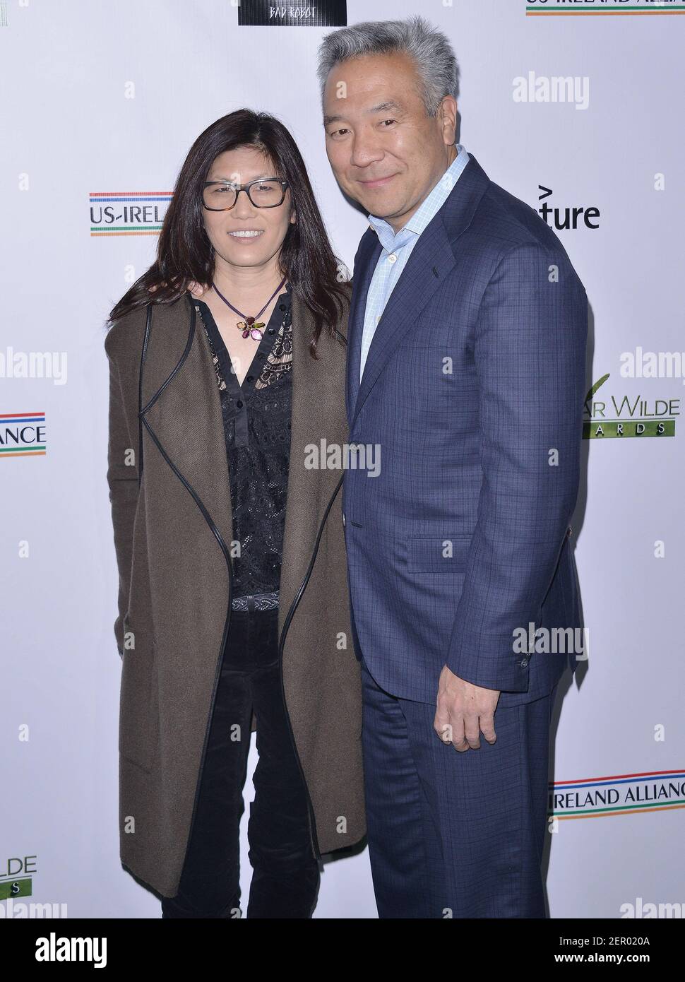 (L-R) Sandy Tsujihara and Kevin Tsujihara at the 13th Annual Oscar ...
