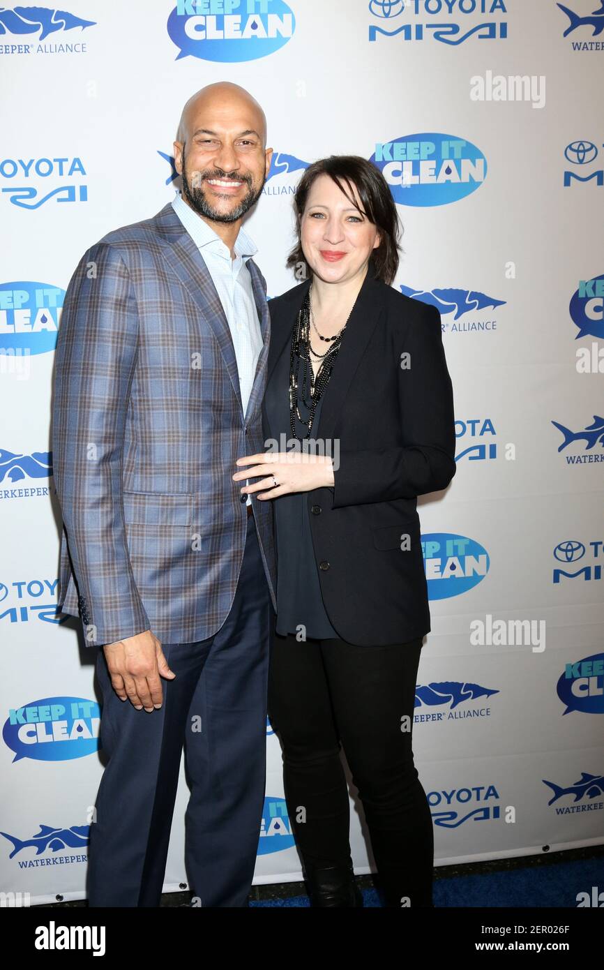 Keegan-Michael Key, Elisa Pugliese at the "Keep It Clean" Benefit for ...