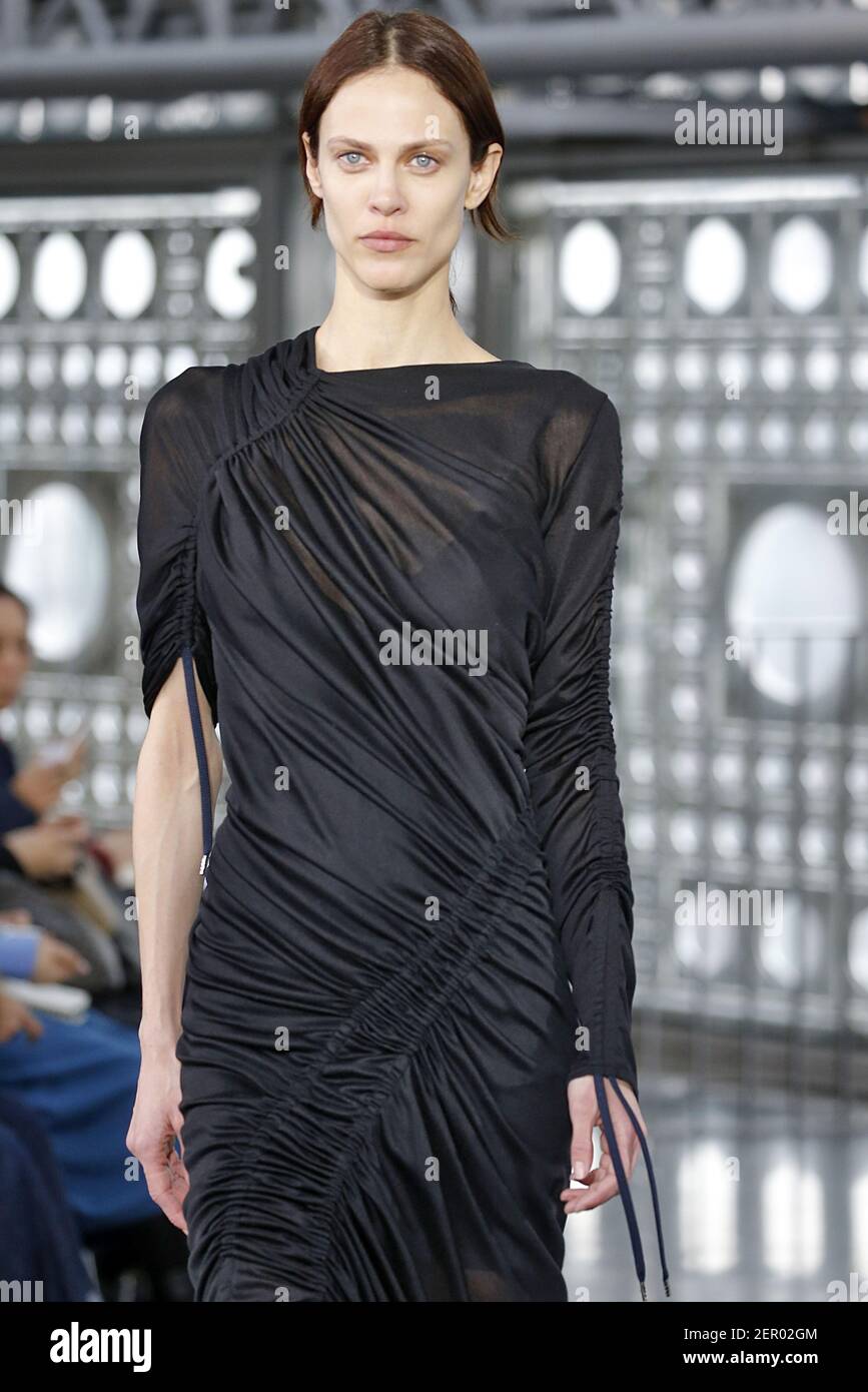 Model walks on the runway during the Atlein Fashion Show during Paris ...