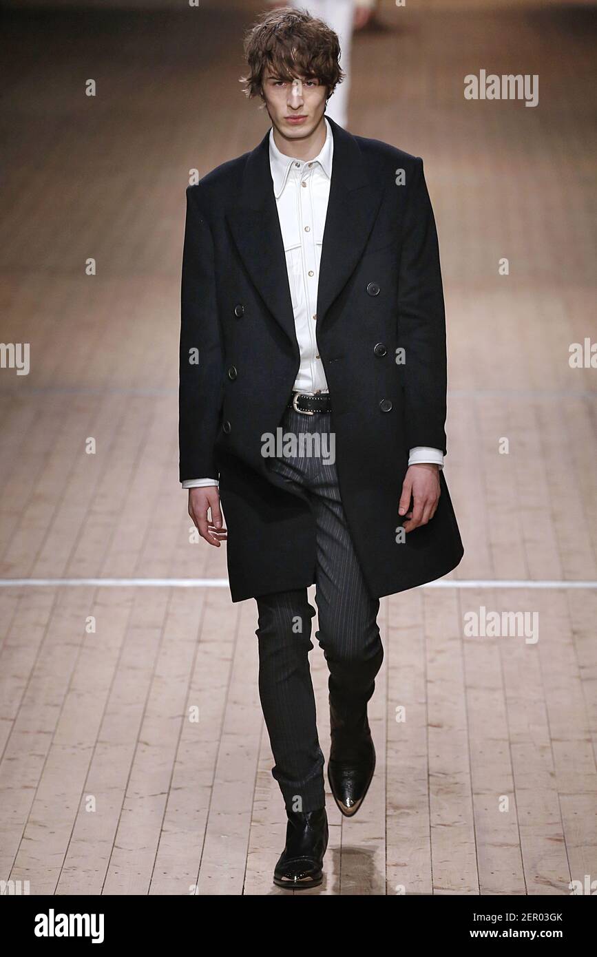 Model Dylan Fender walks on the runway during the Isabel Marant Fashion ...