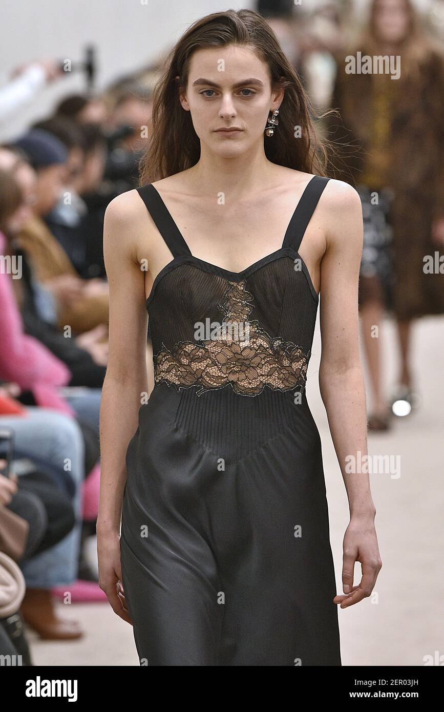 Model Daphne Simons walks on the runway during the Paco Rabanne Fashion Show during Paris ...