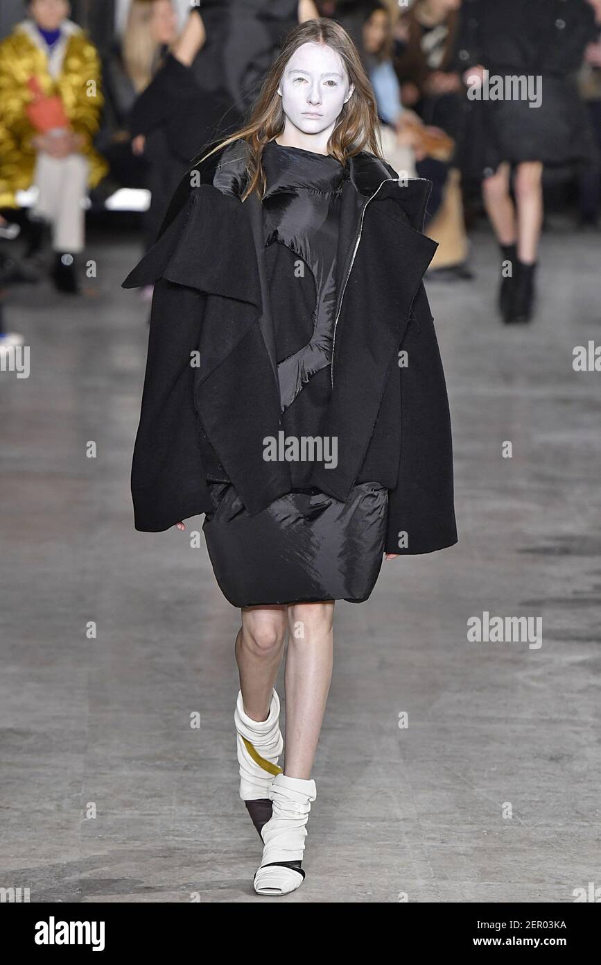 Model Lia Pavlova walks on the runway during the Rick Owens Fashion ...