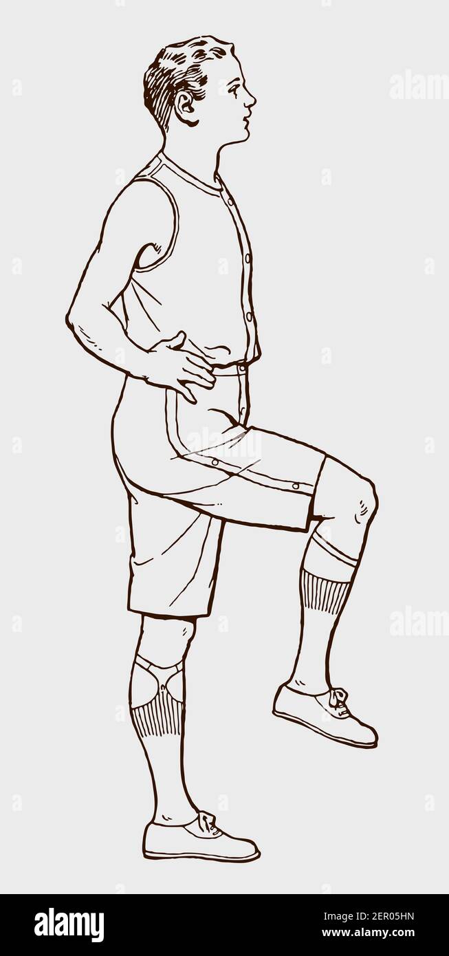 Side step exercise Stock Vector Images - Alamy