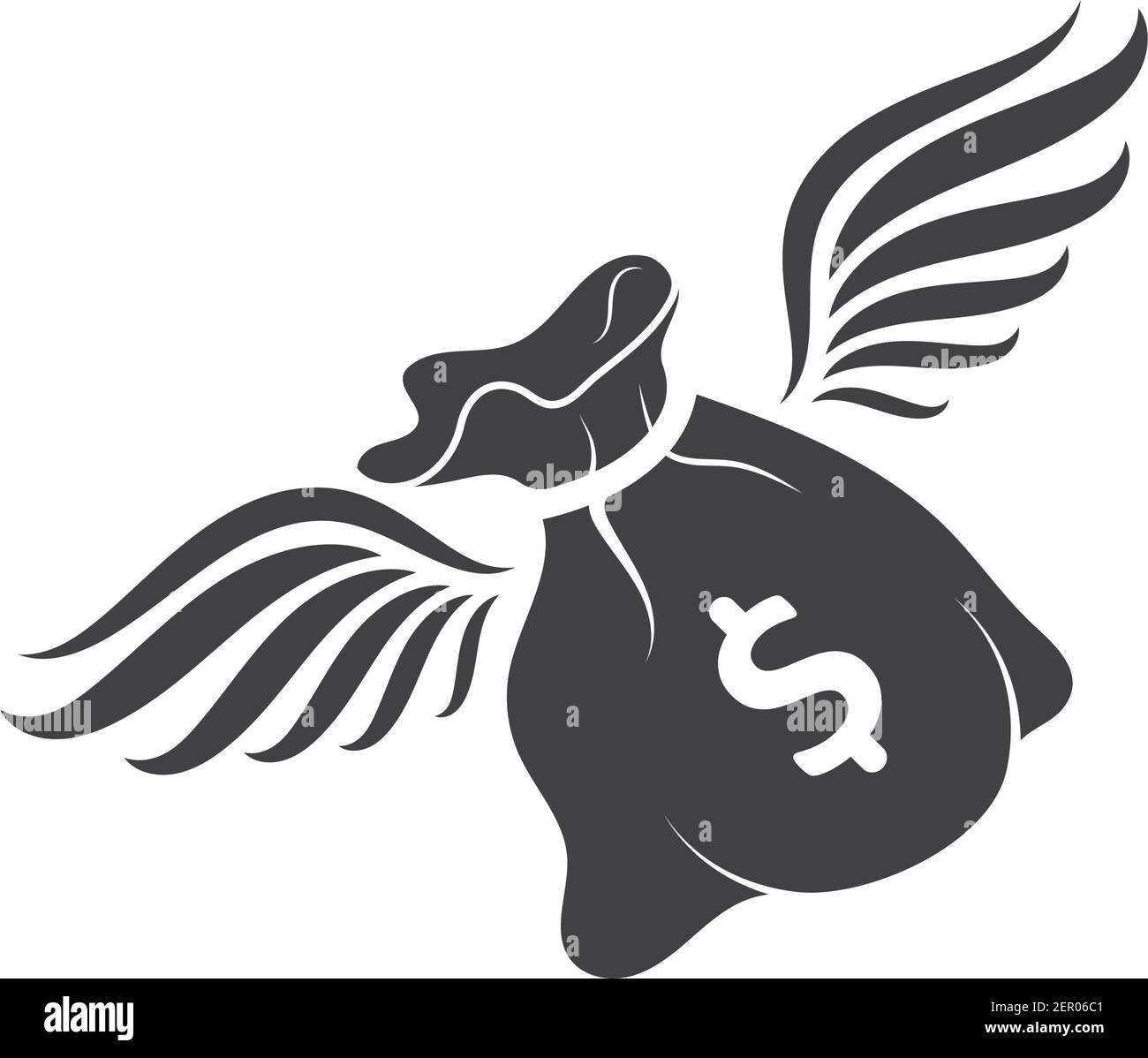 Money wings Stock Vector Images - Alamy