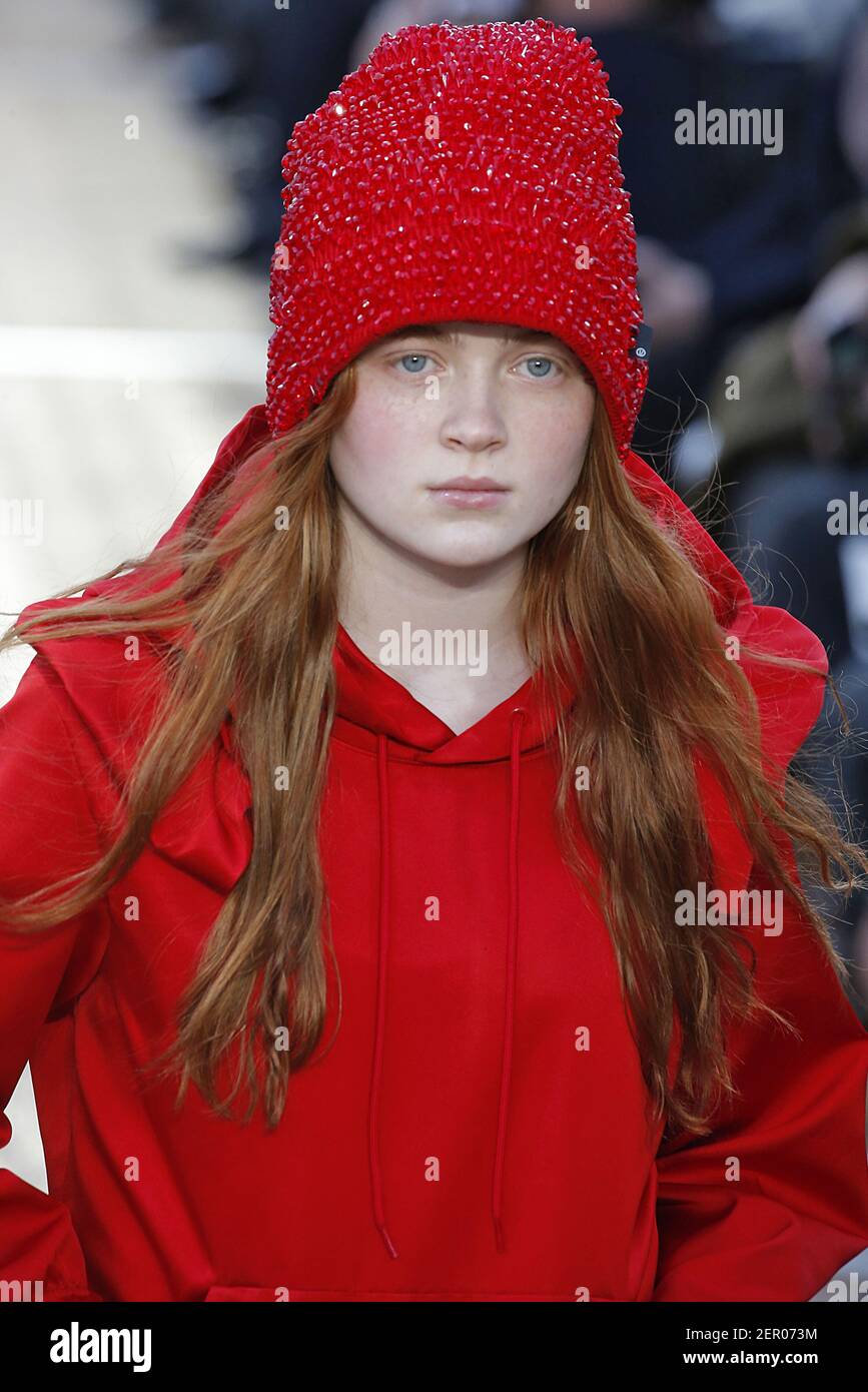 Actress Sadie Sink walks on the runway during the Undercover Fashion ...