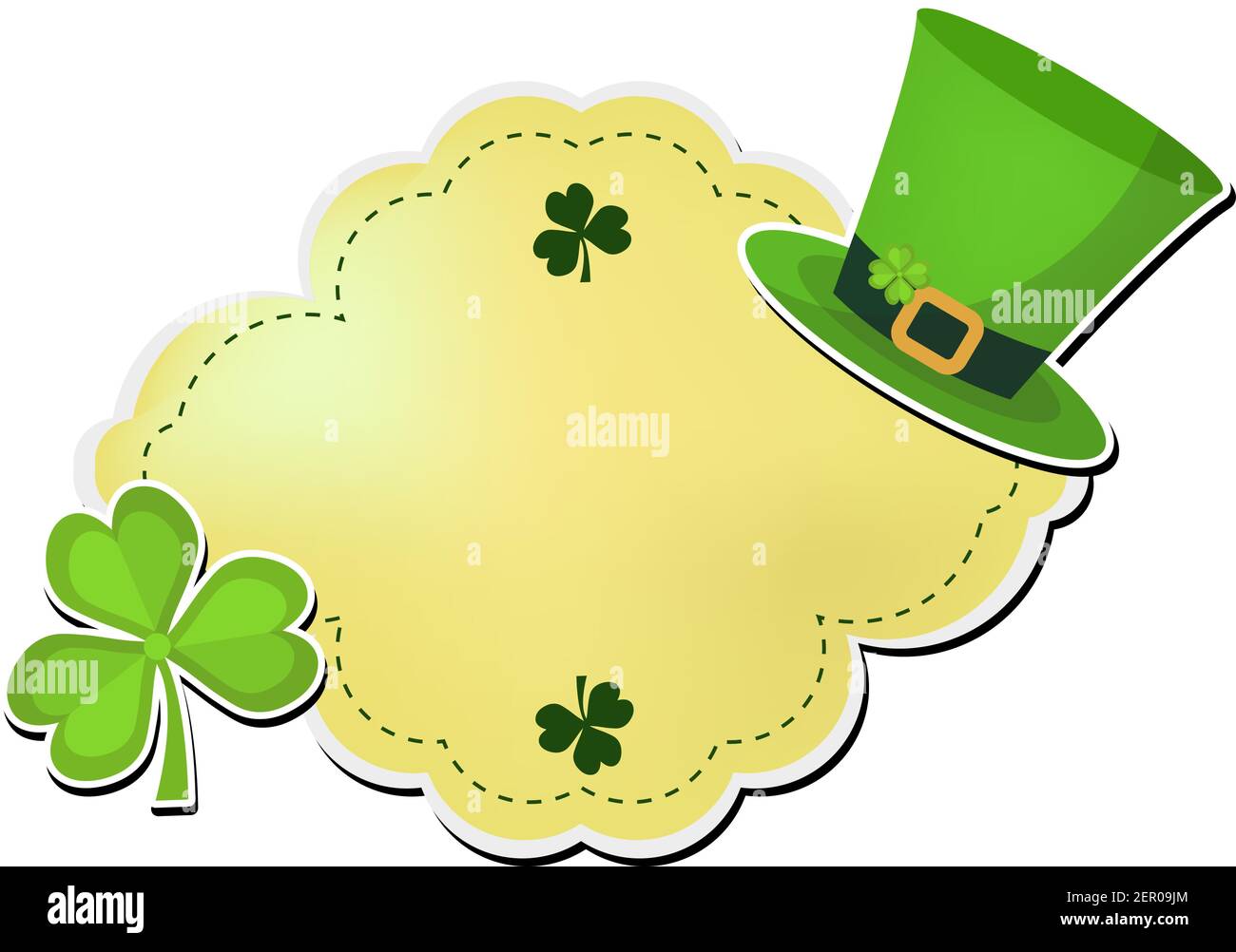 Blank Leprechaun Face Template