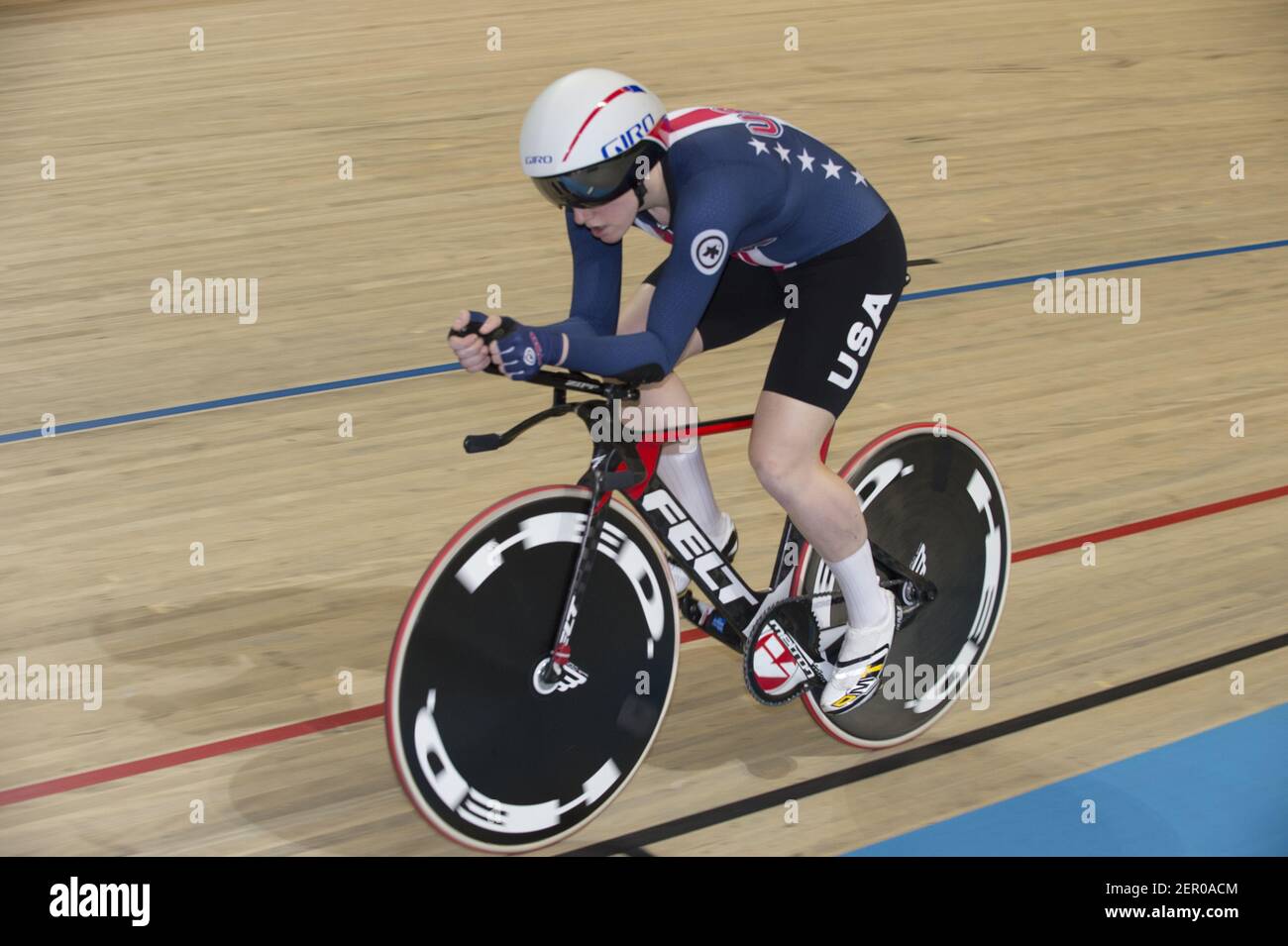 Kelly Catlin of the USA, 3rd place in the women's individual pursuit ...