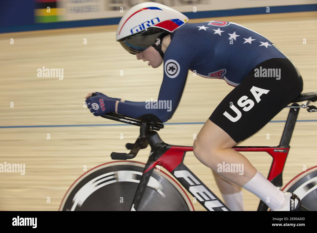 Kelly Catlin of the USA, 3rd place in the women's individual pursuit ...