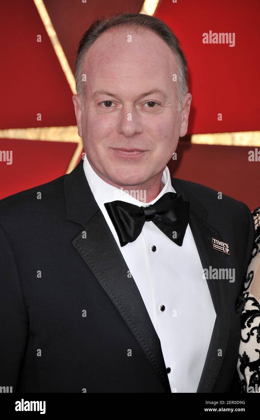 Tom McGrath walking on the red carpet during the 90th Academy Awards ...