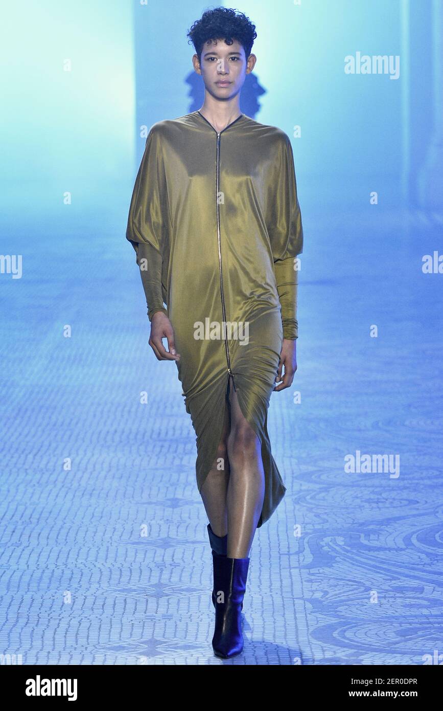 Model Dilone walks on the runway during the Poiret Fashion Show during ...