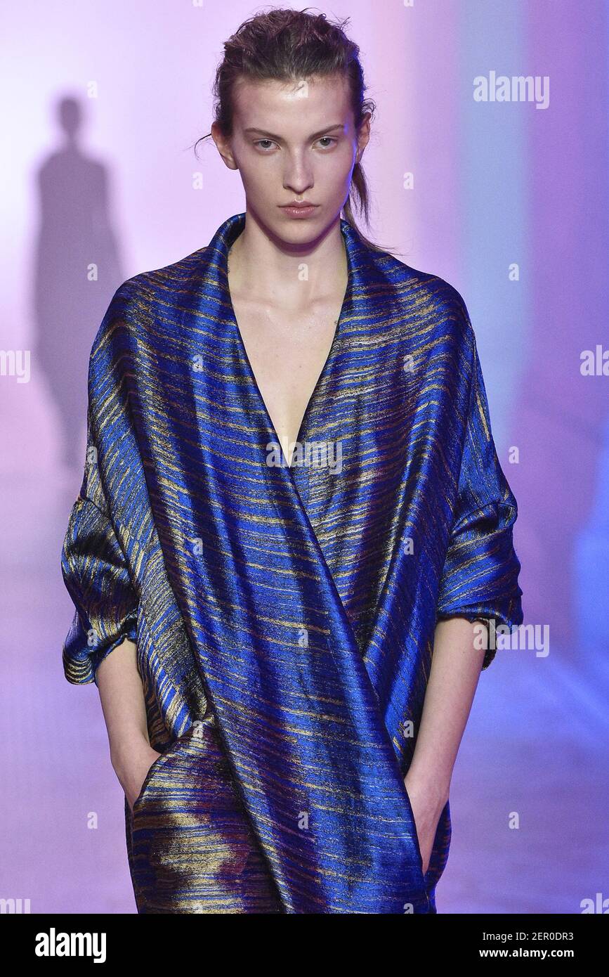 Model Silke Van Daal walks on the runway during the Poiret Fashion Show ...