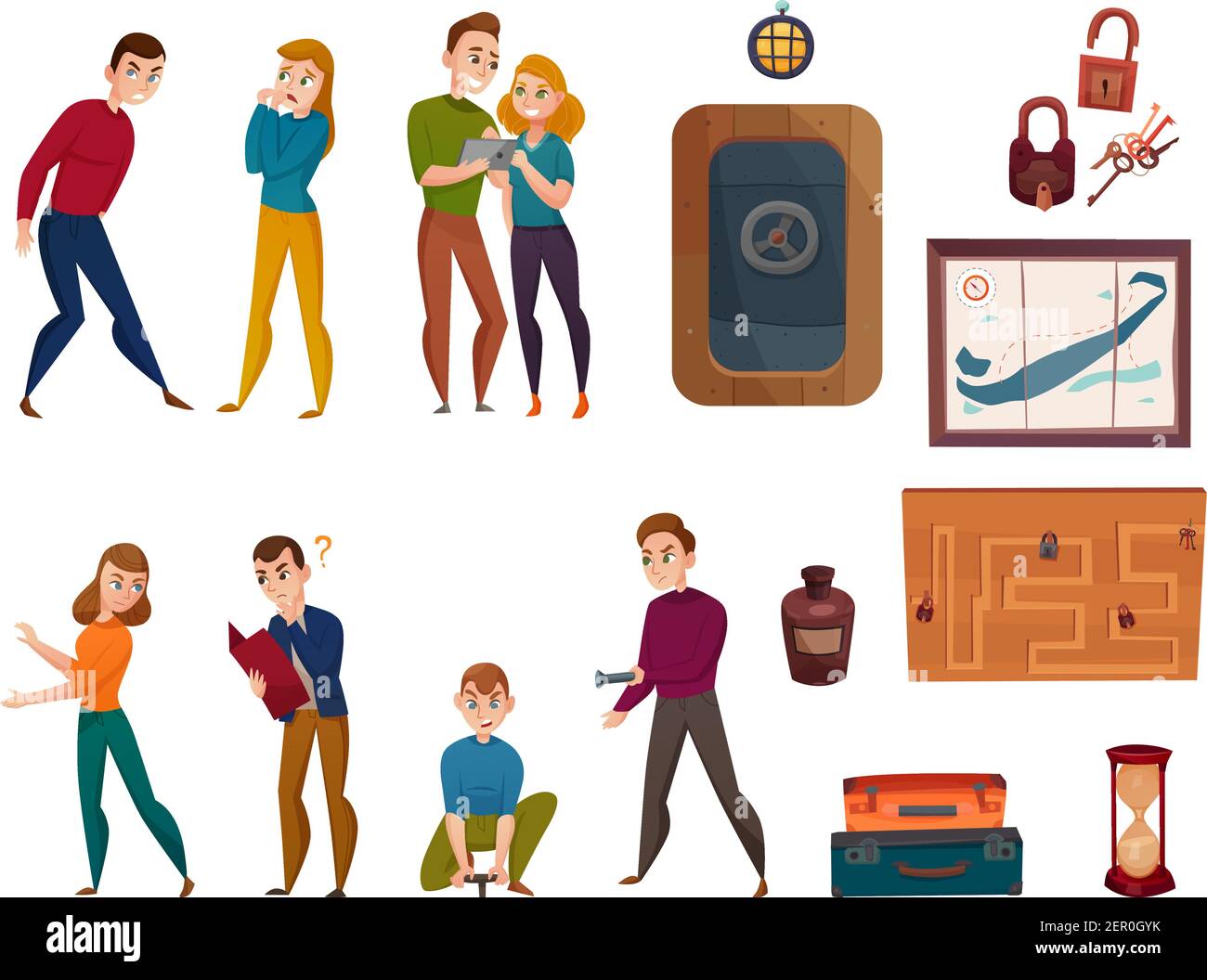 Maps cartoon hi-res stock photography and images - Alamy